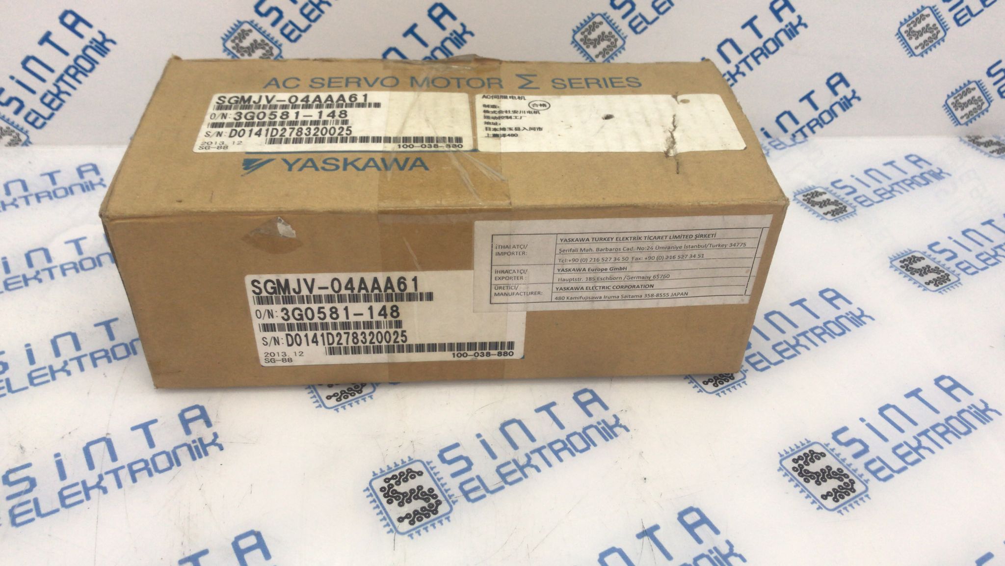 YASKAWA SGMJV-04AAA61 SERVO MOTOR - Sinta Elektronik